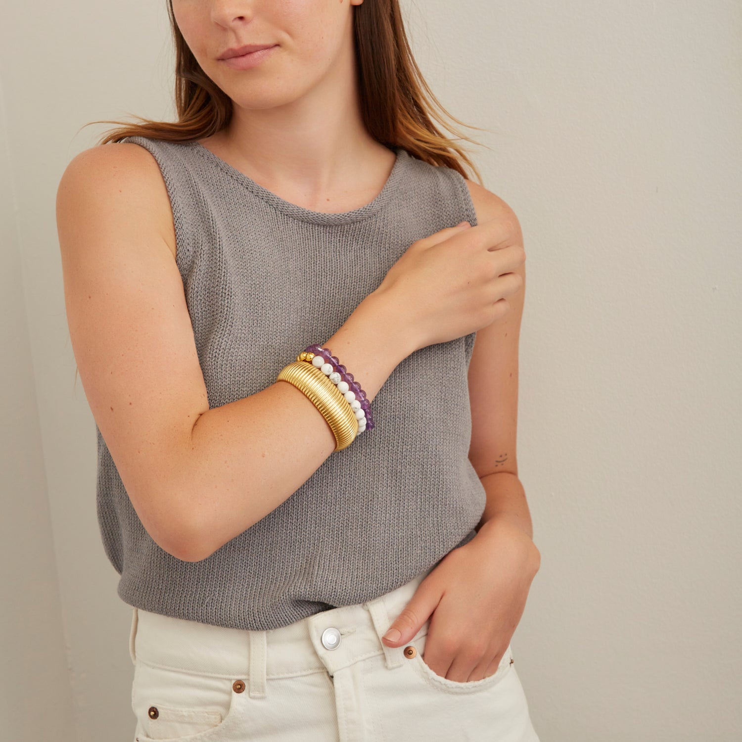 Bourbon Gold Cobra Bangle | Ben-Amun Jewelry