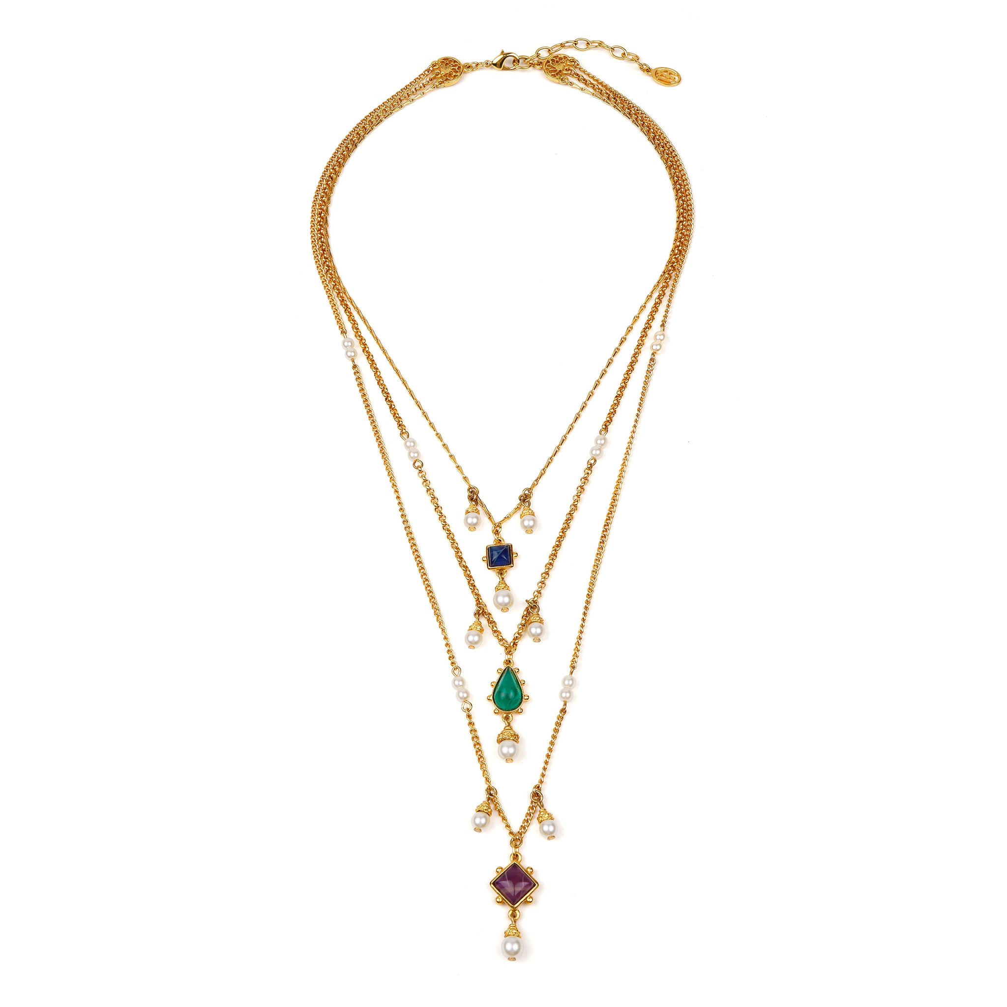 Constantine Layered Gold Necklace | Ben-Amun Jewelry