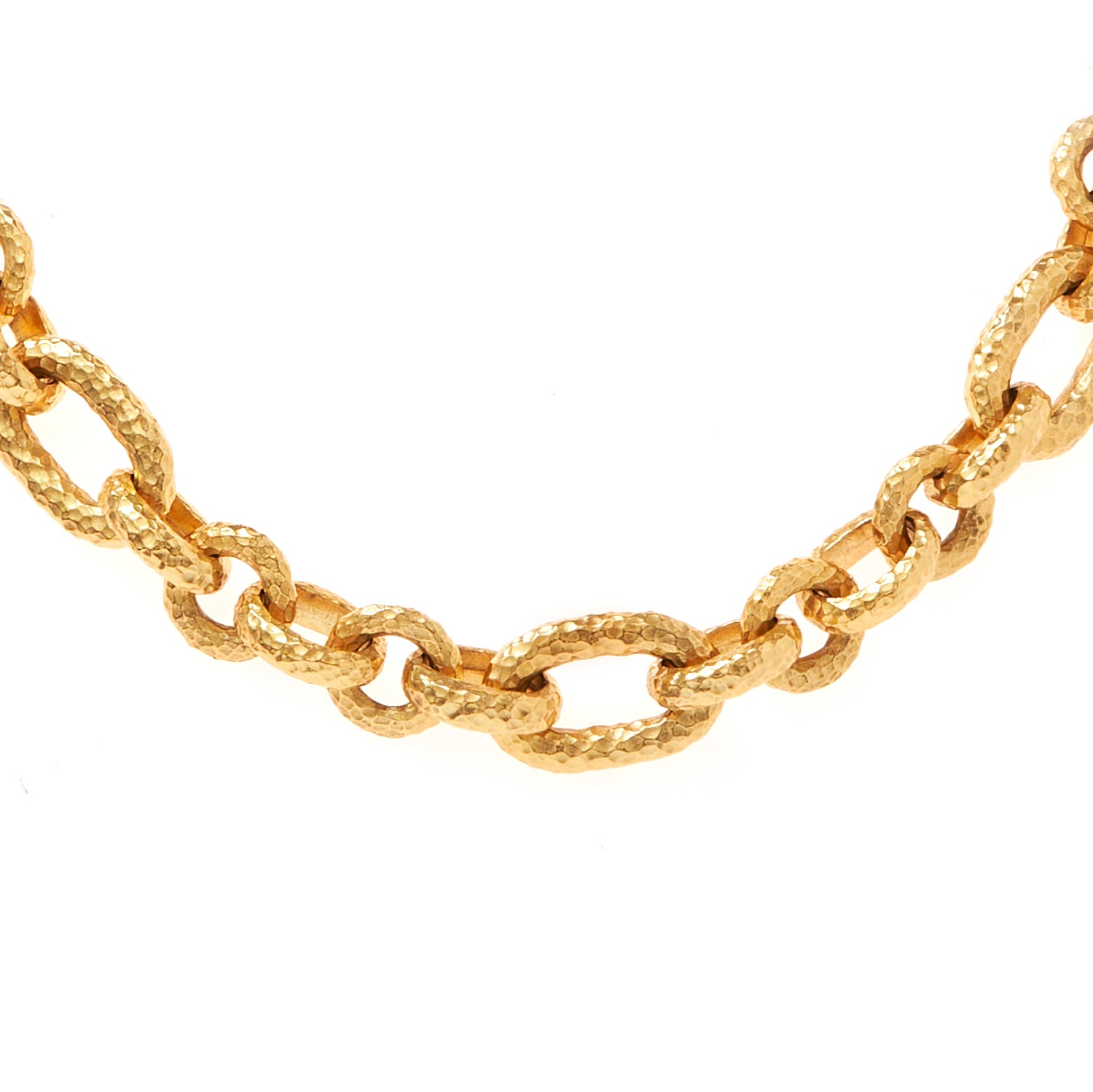Carole Hammered Gold Chain Necklace | Ben-Amun Jewelry