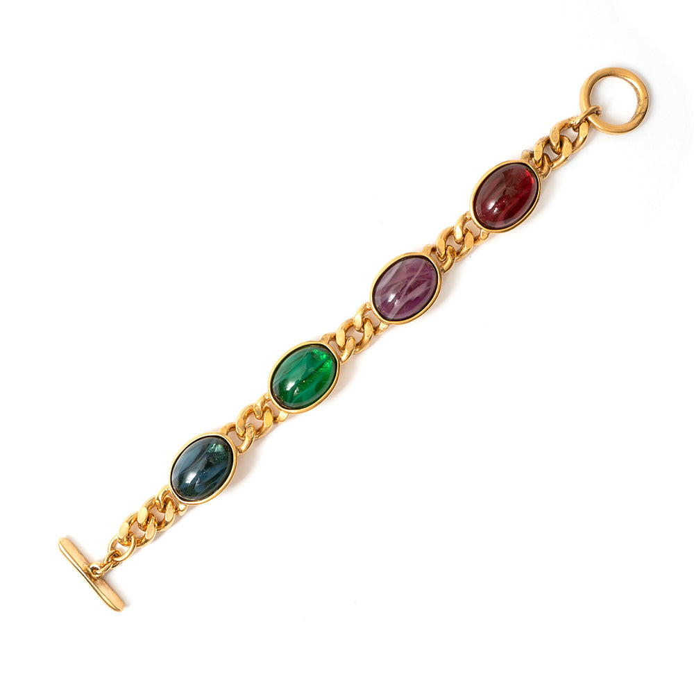 Novelia Colorful Gold Chain Bracelet | Ben-Amun Jewelry